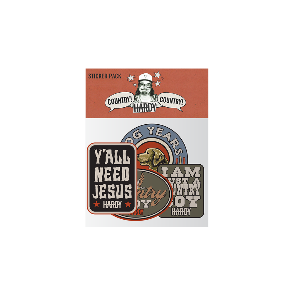 Country Boy Sticker Pack - HARDY Official Store